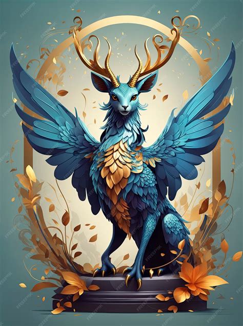 Premium Ai Image Vector Illustration Of A Mythical Creature