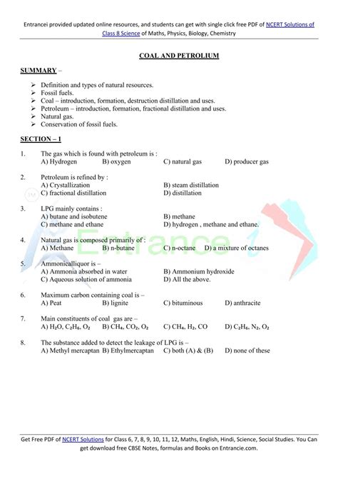 What Are The Concepts Explained In The Solutions Of Ncert Class 8 Science Textbook