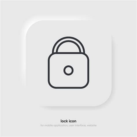 Premium Vector D Padlock Lock Or Locked Icon For Social Media Mobile Application Password Ui