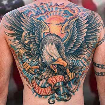 American Flag Back Tattoo Ideas