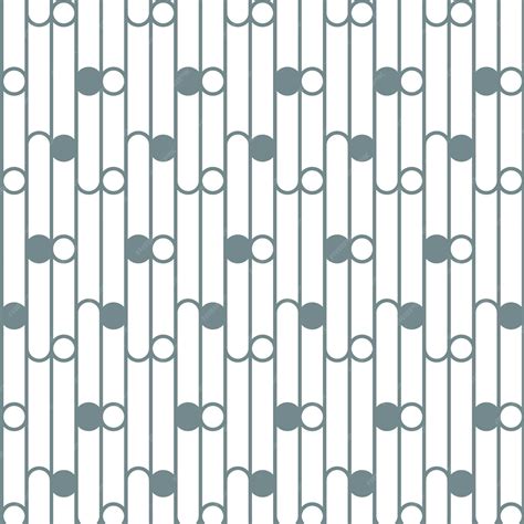 Premium Vector Seamless Round Geometric Pattern Vector