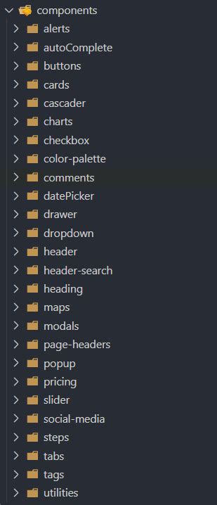 Folder Structure StrikingDash Documentation