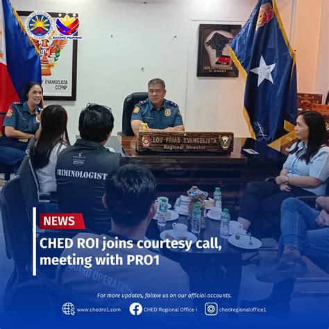 Ched Ro1 Joins Courtesy Call Meeting With Pro1 Ched Region 1