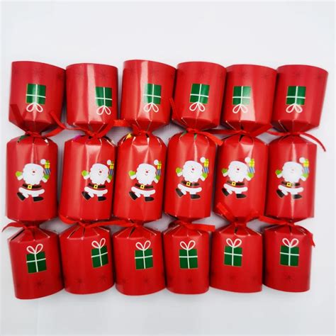 5inch Christmas Cracker Set Of 12pcs Christmas Crackers With Snap And