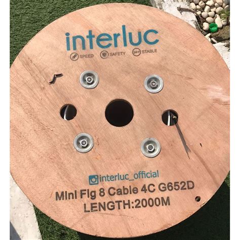 Jual Kabel Fiber Optic 4core Fig8 Interluc Ku Mini 4 Core Fig8 2km Ftth