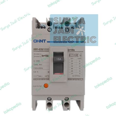 Jual Mccb Chint Nm1 63s 16a 3p Breaker Chint 16a 3 Pole Nm1 63s 16a 3p Kota Medan Surya