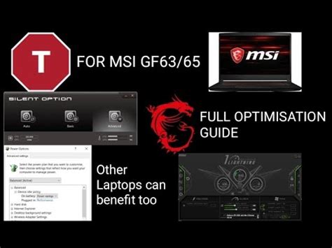 Quick Guide For Full Optimisation For All The Laptops Undervolt Overclock And More YouTube