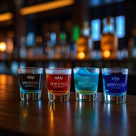 Row Of Assorted Drinks In A Bar Premium Ai Generated Image