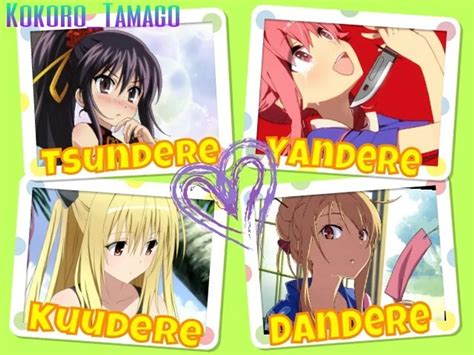 Tsundere Yandere Dandere Ou Kuudere