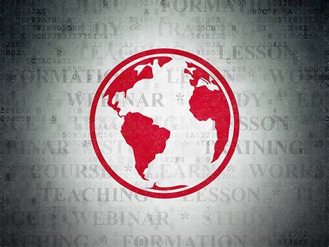 Concept Of Learning Earth On Digital Data Sheet Background Photo And Picture For Free Download