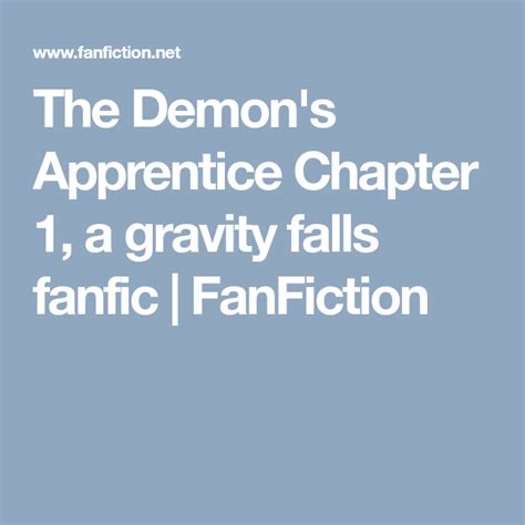 The Demons Apprentice Chapter 1 A Gravity Falls Fanfic Fanfiction