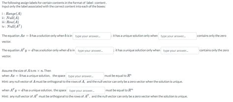 solved the following assign labels for certain contents in