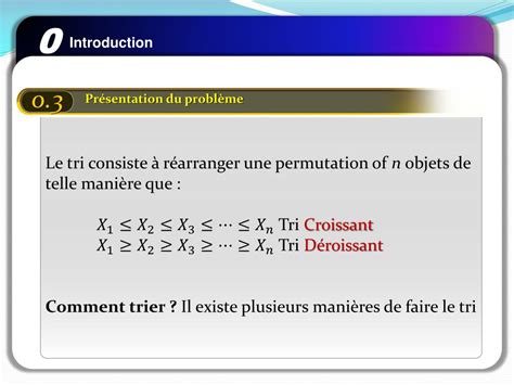 PPT Les Algorithmes De Tri PowerPoint Presentation Free Download ID