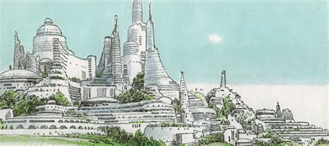 Concept Art By Ralph Mcquarrie For Leias Home Planet Alderaan Star