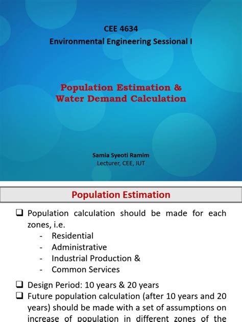 Population Estimation Pdf Consumption Economics Firefighting