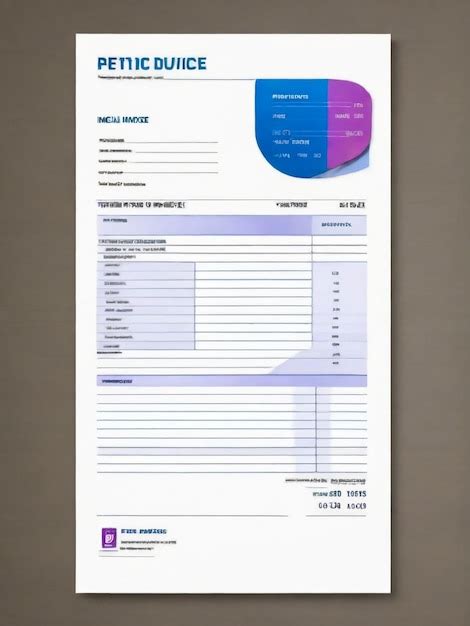 Premium Photo Invoice Template Design Billing Cash Voucher Money