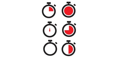 Premium Vector Timers Icon Set Countdown Timer Symbol Timer