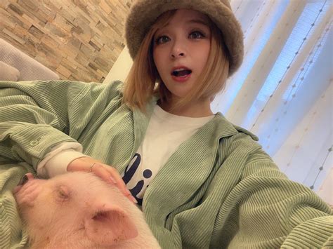 ☪️ʚメイリアɞ🦄 On Twitter 今日はとある収録で 可愛い子ちゃん🐷たちと戯れました🥺🫶🏻 膝の上で寝るとかかわいすぎ。連れて
