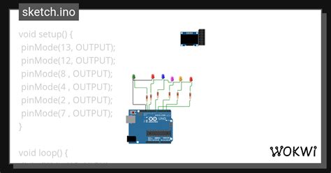 Lampu Kelap Kelip XI TJKT A Wokwi ESP STM Arduino Simulator