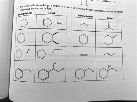 solved use retrosynthesis to design synthesis of containing one carbon