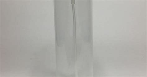 150ml Clear Plastic Cylindrical Bottle With Shiny Gold Atomiser Spray