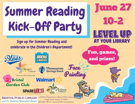Summer Reading Kick Off Party Bristol Public Library