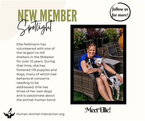 Meet Our New Member Ellie Ellie Feldmann Has Volunteered With One Of
