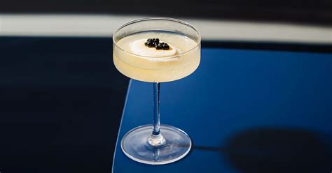 A High Tech Sustainable Cocktail Mimics Champagne And Caviar Punch