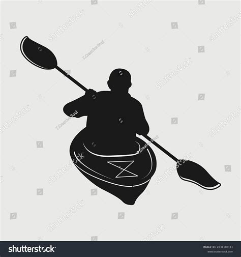 Kayaking Svg Printable Vector Design Stock Vector Royalty Free