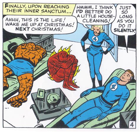 Invisible Woman Comic Panels