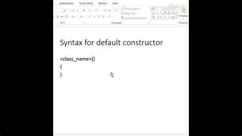 Syntax For Default Constructor Raghu Konduri Programming And Coding