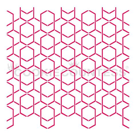 Modern Lattice Stencil Crafty Cake Shop Modern Lattice Stencil Crafty Cake Shop