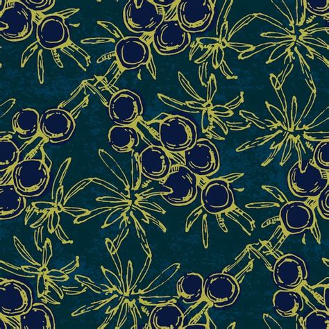 Premium Vector Seamless Pattern With Juniper