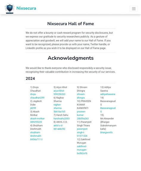 Shivam Dhingra On Linkedin 🎉🏆 Just Got Inducted Into The Nixsecura