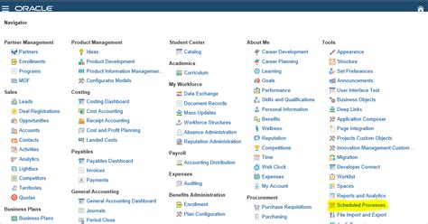 Oracle Application S Blog How To Schedule A Process In Oracle Fusion