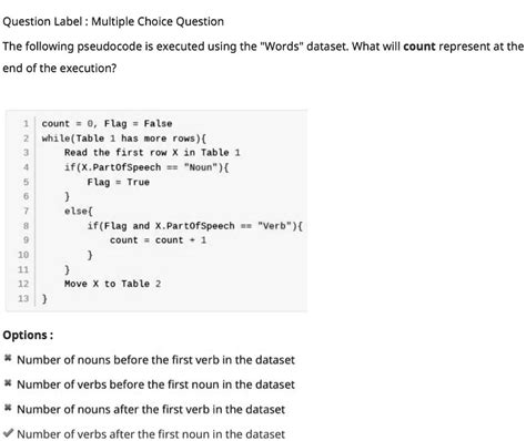 Solved Computational Thinking Question Label Multiple Choice Question