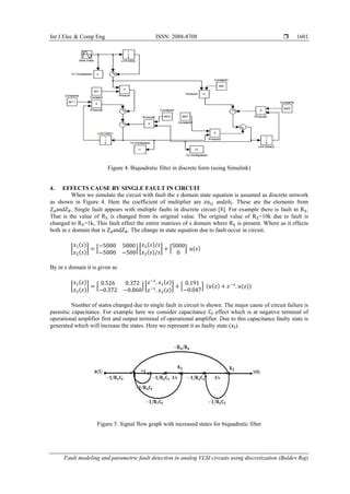 Fault Modeling And Parametric Fault Detection In Analog VLSI Circuits Using Discretization PDF