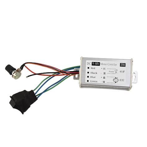 Stepless Variable Speed Switch For 12v 24v 48v 60v 20a Dc Brush Motors