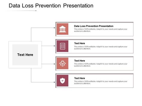 Data Loss Prevention Presentation Ppt Powerpoint Presentation Infographic Template Icons Cpb