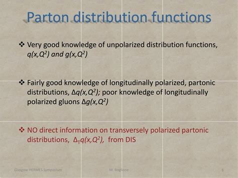 Ppt Overview On Transverse Momentum Dependent Distribution And