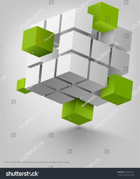 3d Cubes Vector Stock Vector Royalty Free 106254272 Shutterstock