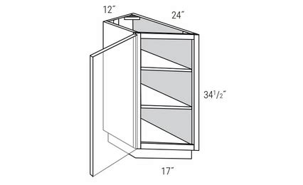 Jsi Dover Truffle Transition Base Cabinet