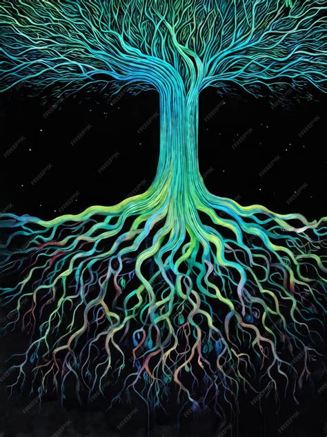 Premium Vector Tree Roots Abstract Design Tree Roots Abstract Design