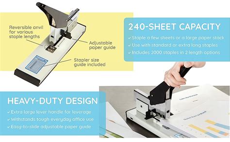 Mua Blue Summit Supplies Heavy Duty Stapler 200 Sheet Capacity 2000