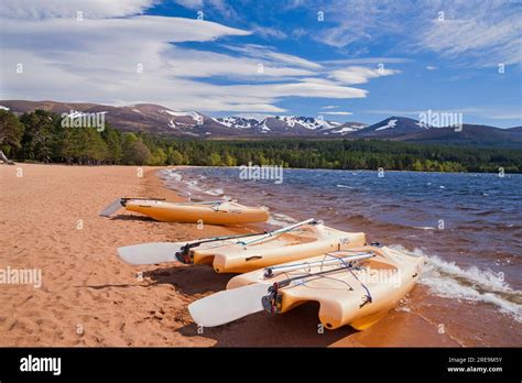 Cairngorms From Loch Morlich Aviemore Highland Scotland Uk Stock