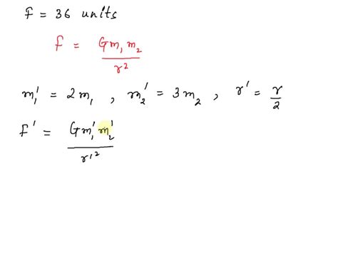 solved objects 1 and2 attract each other with a gravitational force of