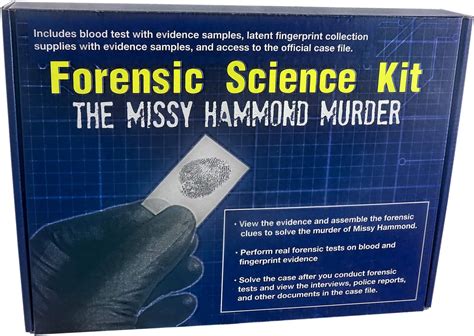 Forensic Science Kit Solve The Missy Hammond Murder