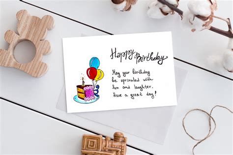 Happy Birthday Card With Quote Cute Message Card Printable Etsy