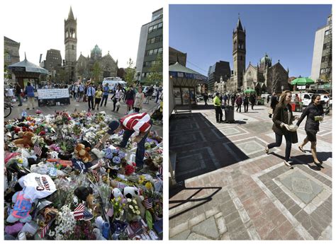 Terrifying Photos From The Boston Marathon Bombing Then And Now