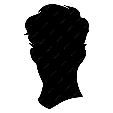 Premium Vector Side Face Man Silhouette Set Vector Illustration